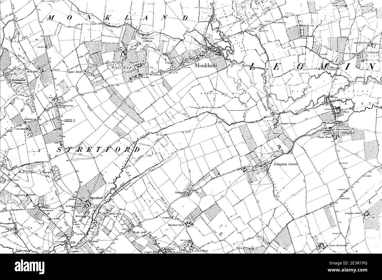 Map of Herefordshire OS Map name 019-NW, Ordnance Survey, 1884-1892 ...