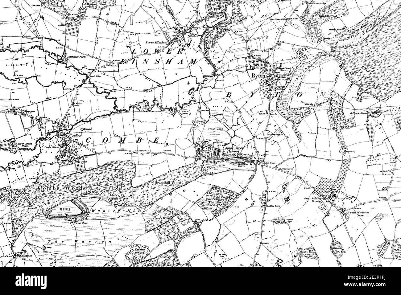 Map of Herefordshire OS Map name 011-NW, Ordnance Survey, 1884-1892 ...