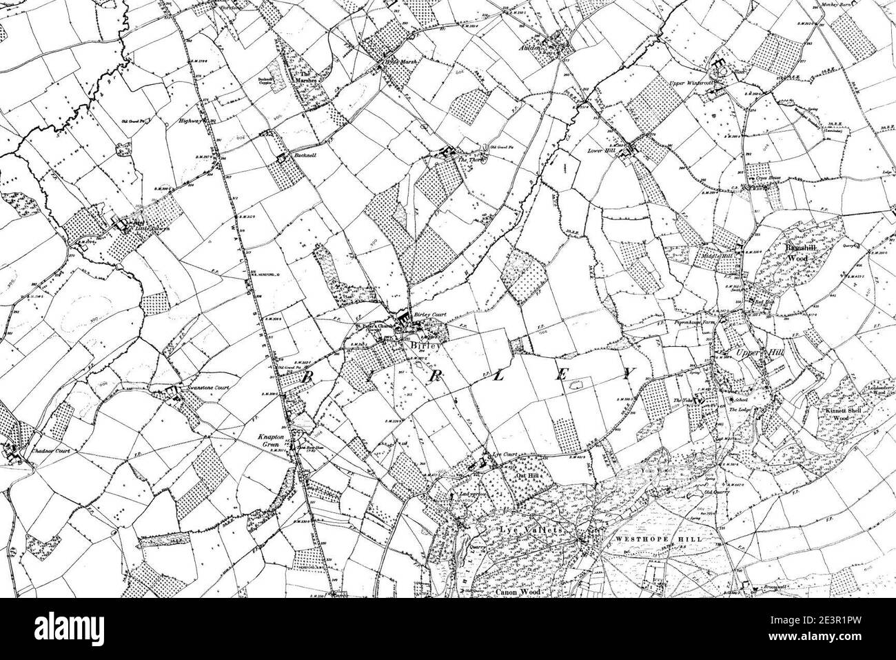 Map of Herefordshire OS Map name 019-SW, Ordnance Survey, 1884-1892 ...