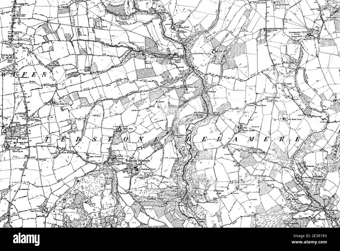 Map of Herefordshire OS Map name 014-SE, Ordnance Survey, 1884-1892 ...