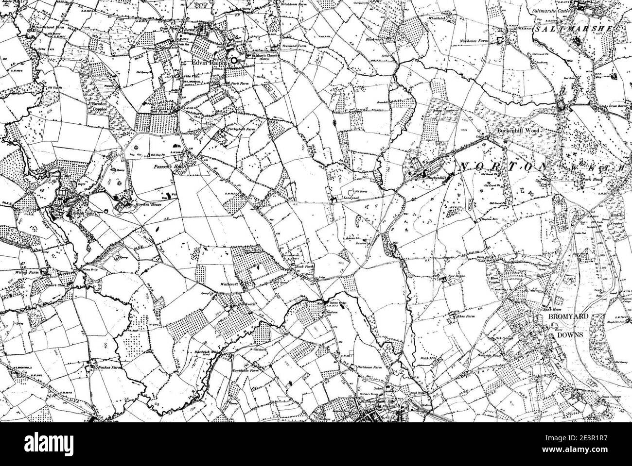 Map of Herefordshire OS Map name 021-NW, Ordnance Survey, 1884-1892 ...