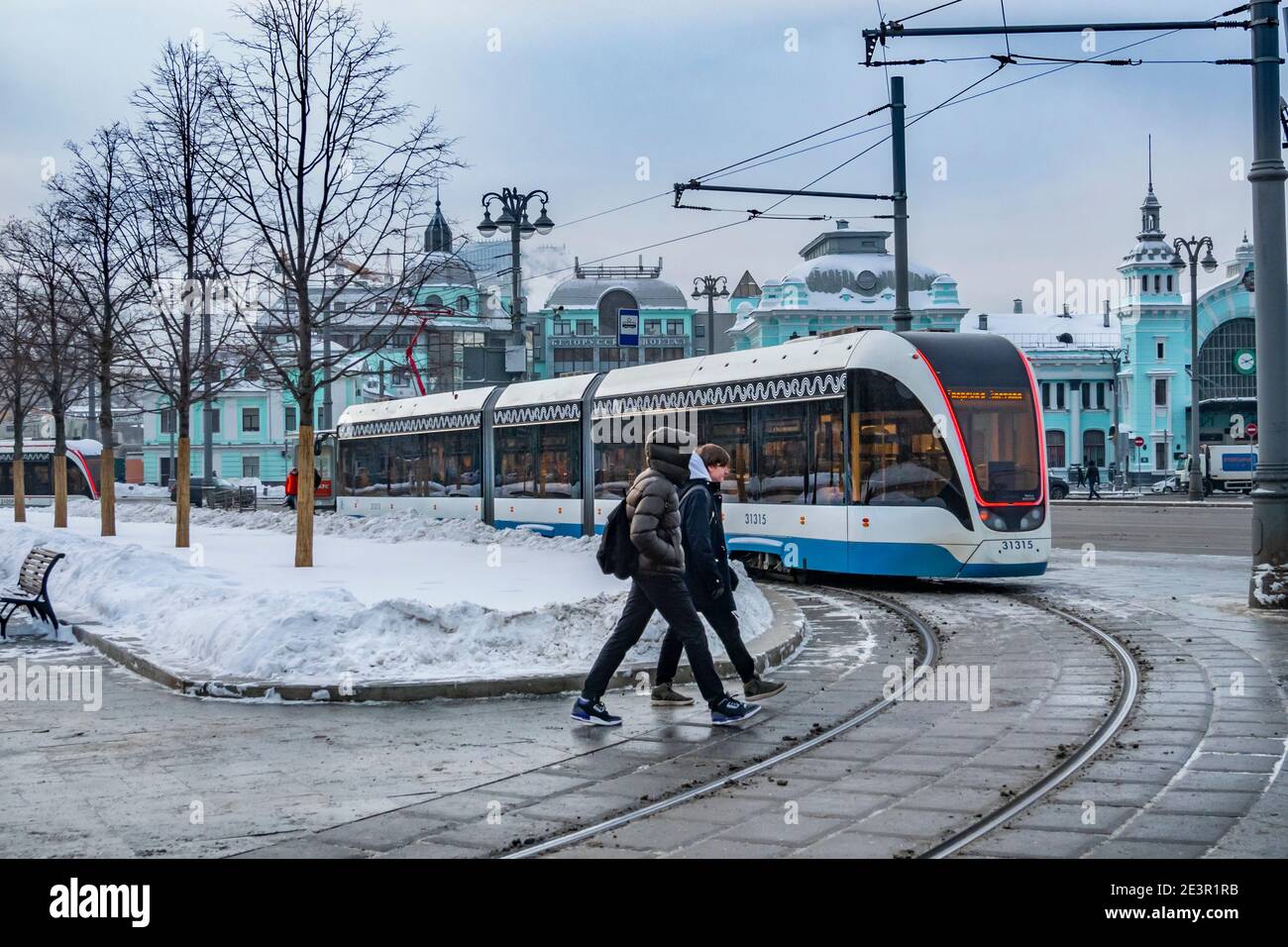 Russia, Moscow. People walk in a street Stock Photo - Alamy