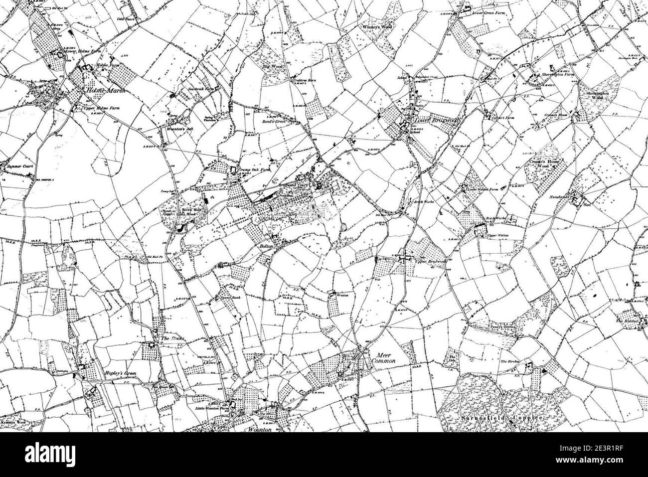 Map of Herefordshire OS Map name 018-SW, Ordnance Survey, 1884-1892 ...