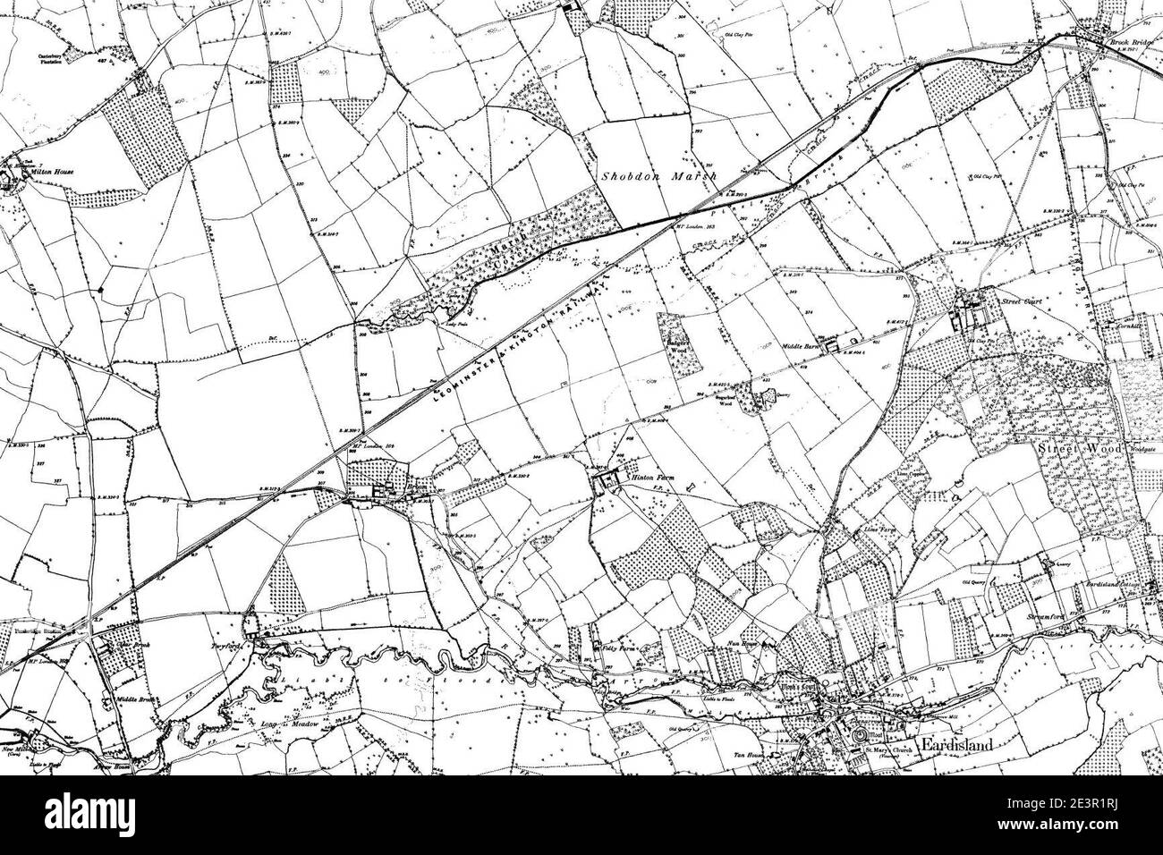 Map of Herefordshire OS Map name 011-SE, Ordnance Survey, 1884-1892 ...