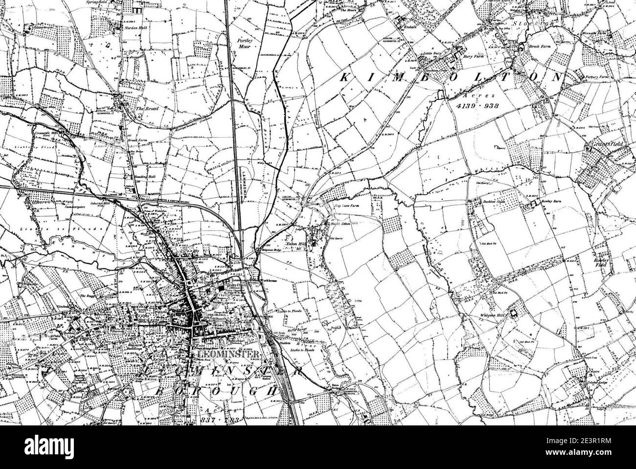 Map of Herefordshire OS Map name 012-SE, Ordnance Survey, 1884-1892 ...