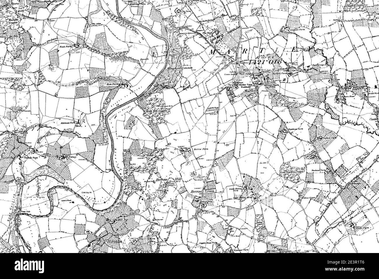 Map of Herefordshire OS Map name 015-SW, Ordnance Survey, 1884-1892 ...