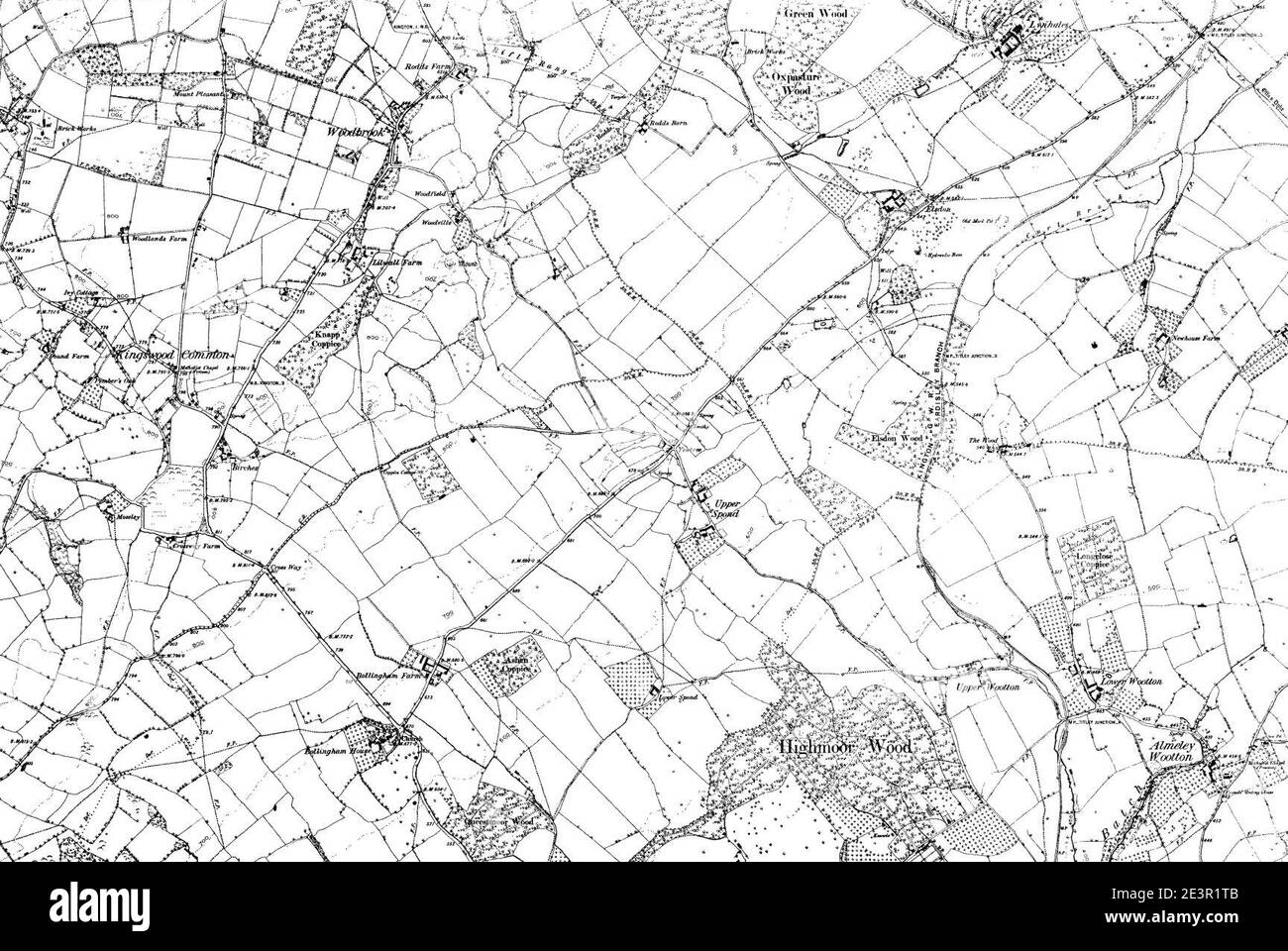 Map of Herefordshire OS Map name 017-SE, Ordnance Survey, 1884-1892 ...