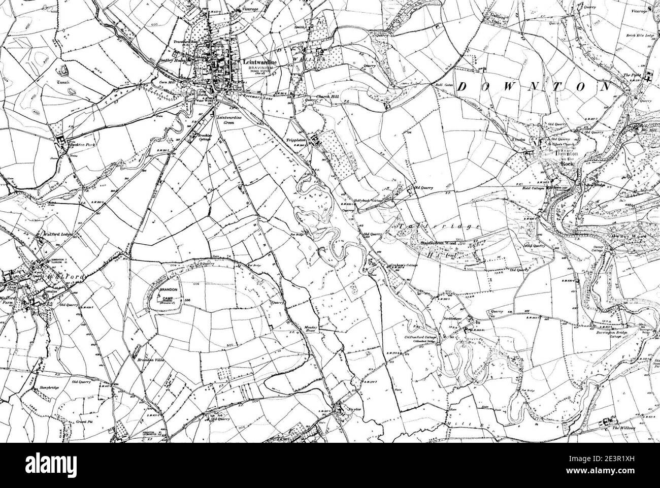Map of Herefordshire OS Map name 002-SE, Ordnance Survey, 1884-1892 ...