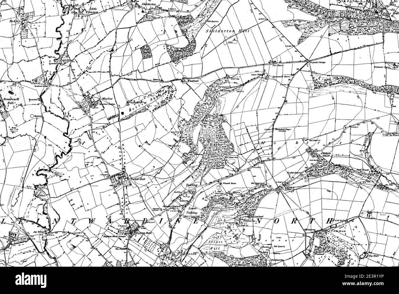 Map of Herefordshire OS Map name 002-NE, Ordnance Survey, 1884-1892 ...