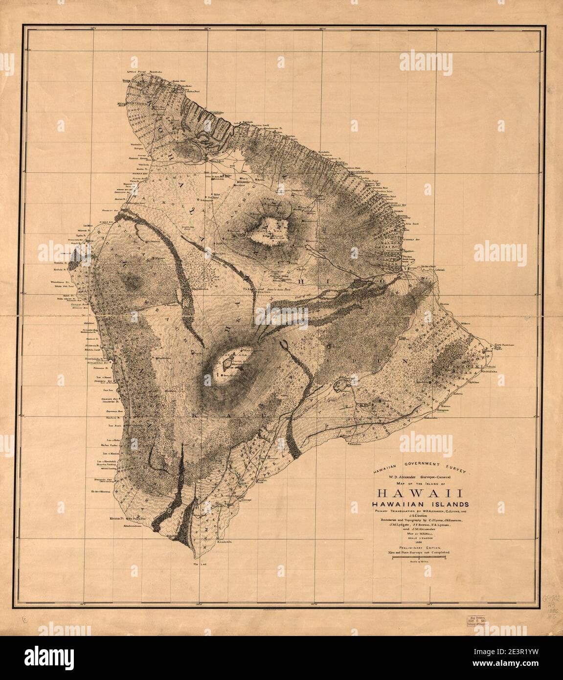Map of hawaii hi-res stock photography and images - Alamy