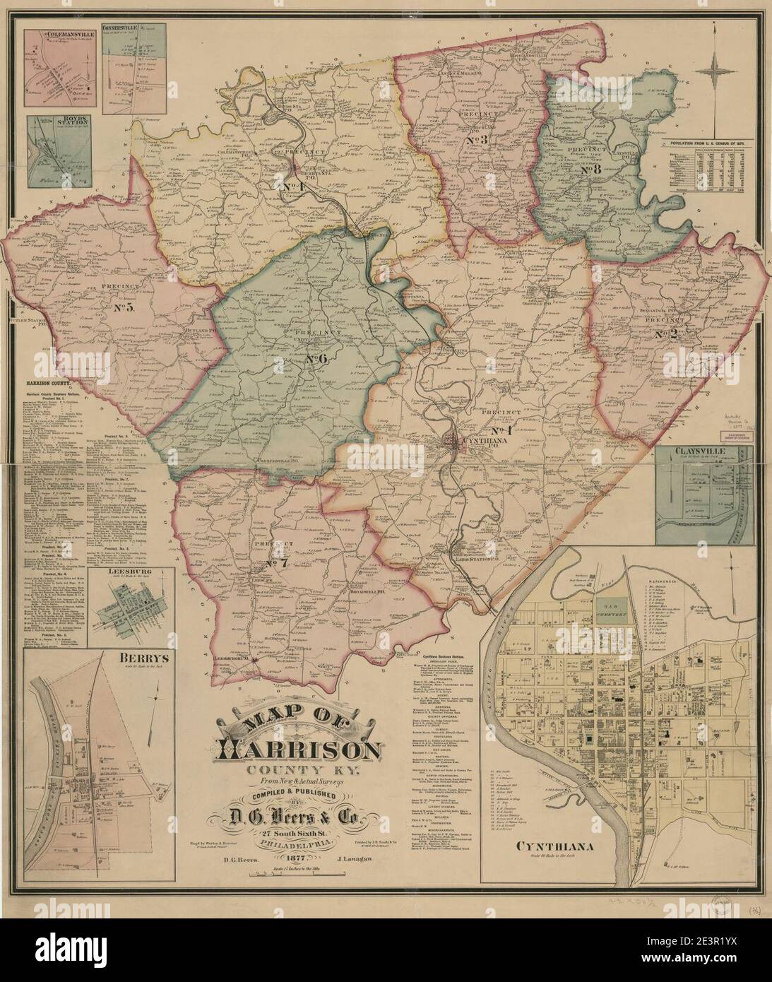 Map of harrison hi-res stock photography and images - Alamy