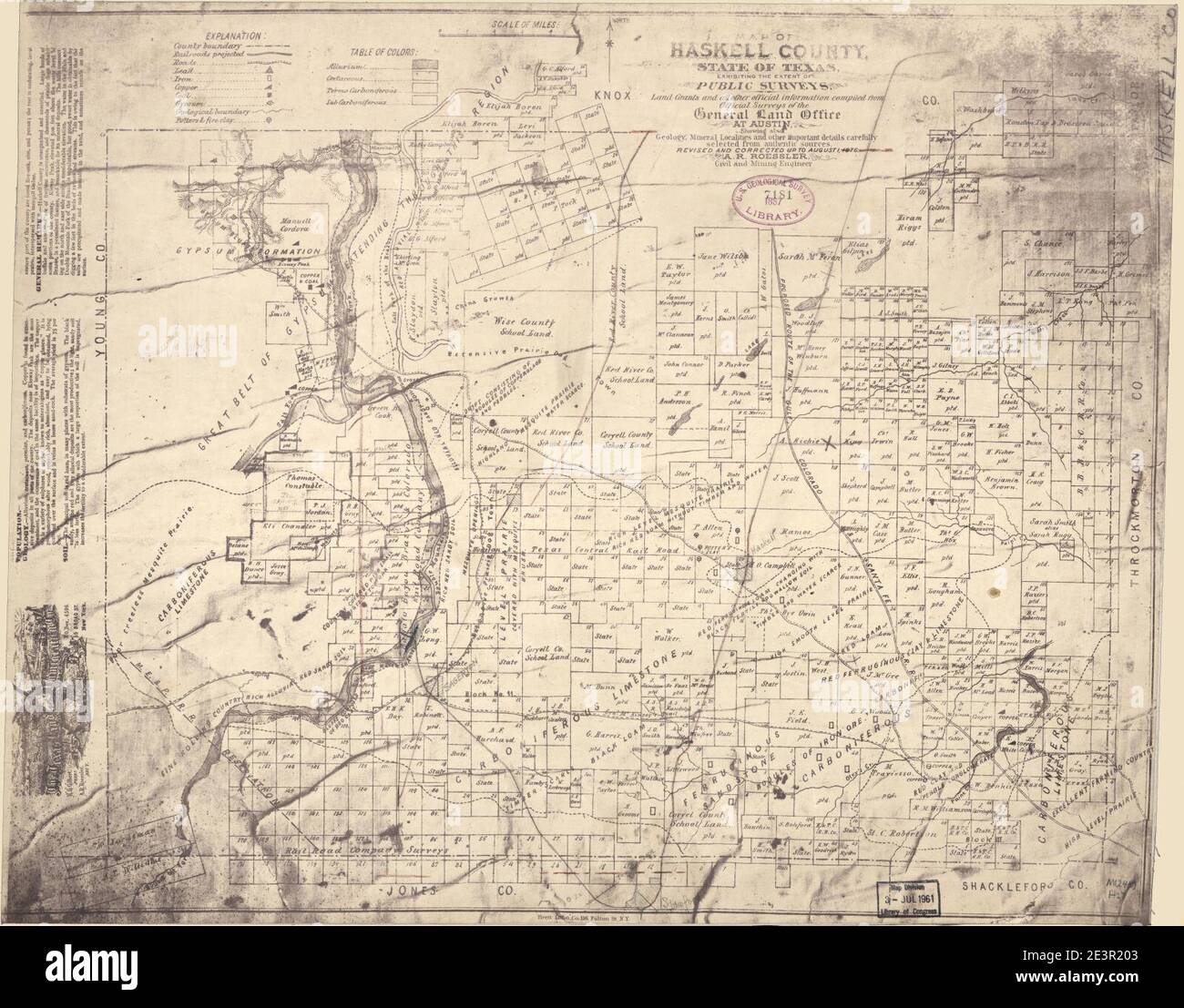 Map of the land grants hi-res stock photography and images - Alamy