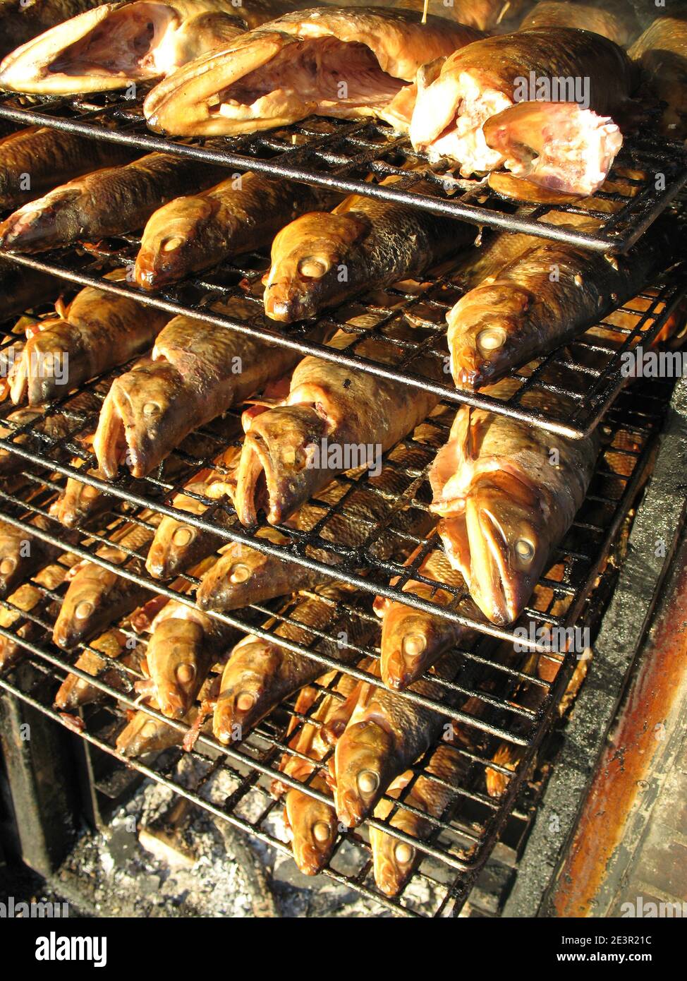 Fish smoking process hi-res stock photography and images - Alamy