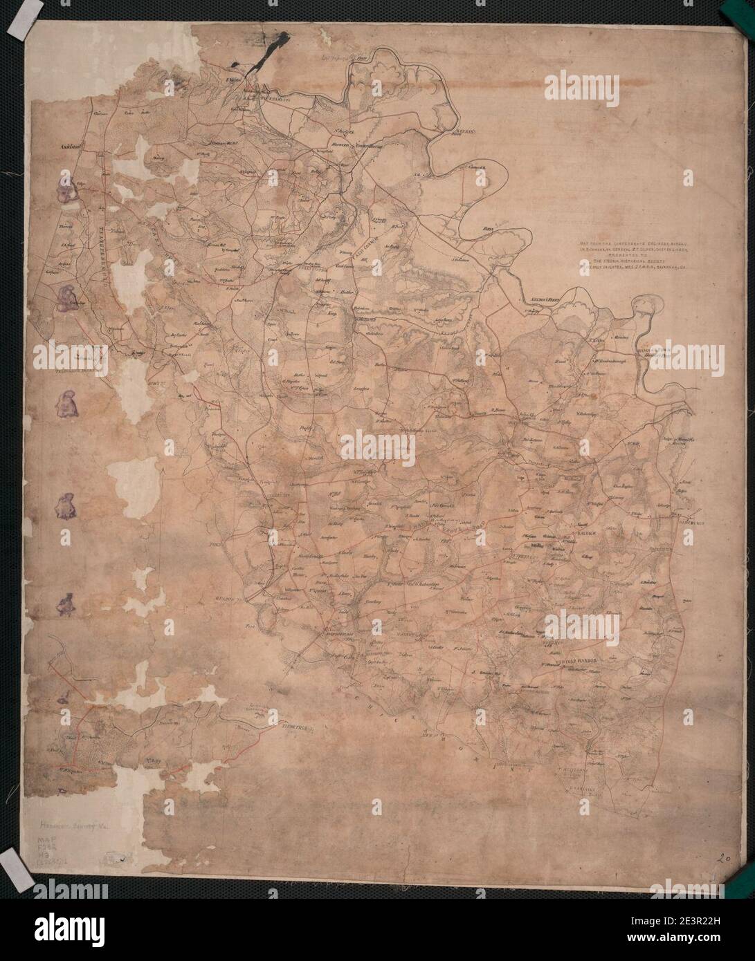 Map of Hanover County, Va Stock Photo - Alamy