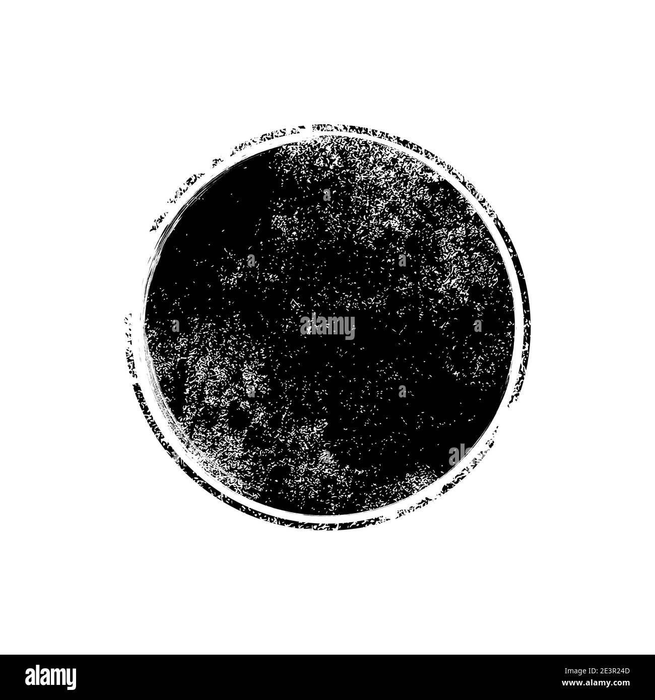 Grunge texture brush stamp vector circle dot. Rubber graphic grunge ...