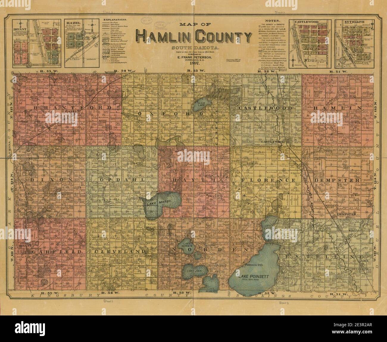 Map of hamlin hi-res stock photography and images - Alamy