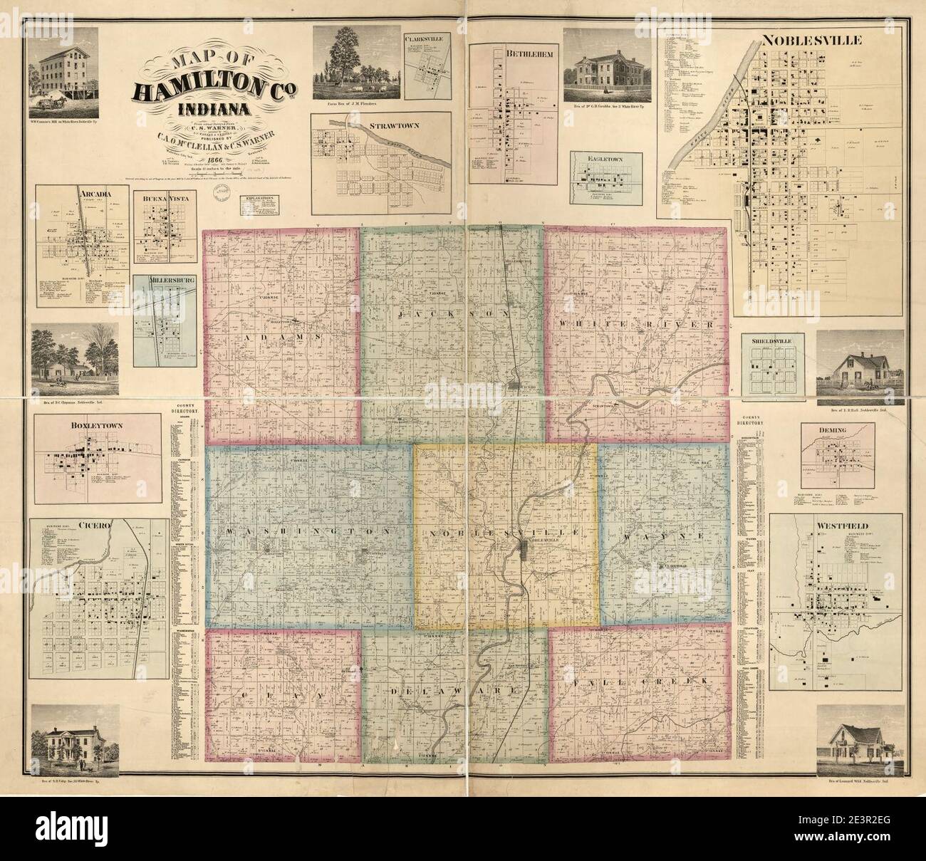 Map of hamilton hi-res stock photography and images - Alamy
