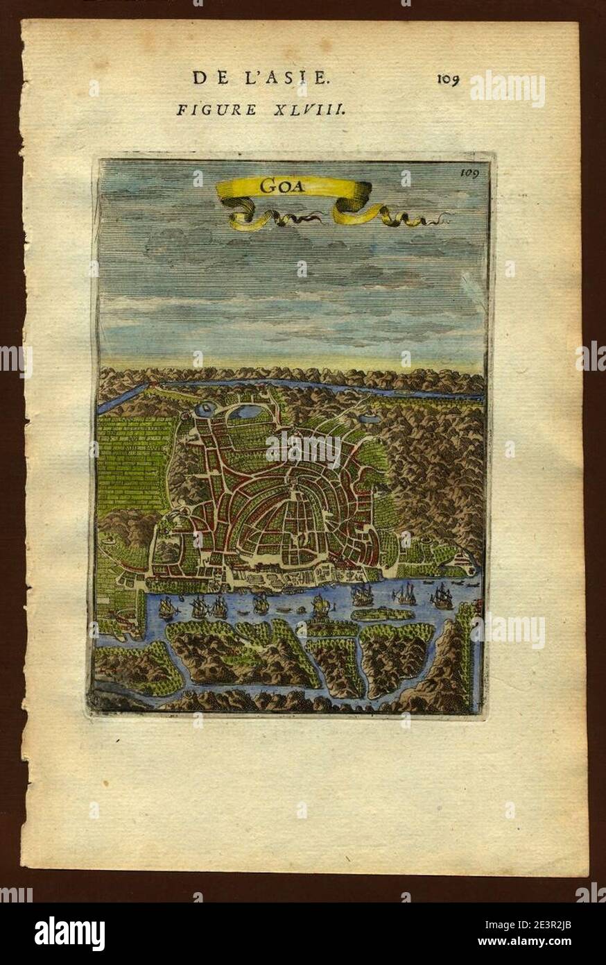 Vintage map of goa hi-res stock photography and images - Alamy