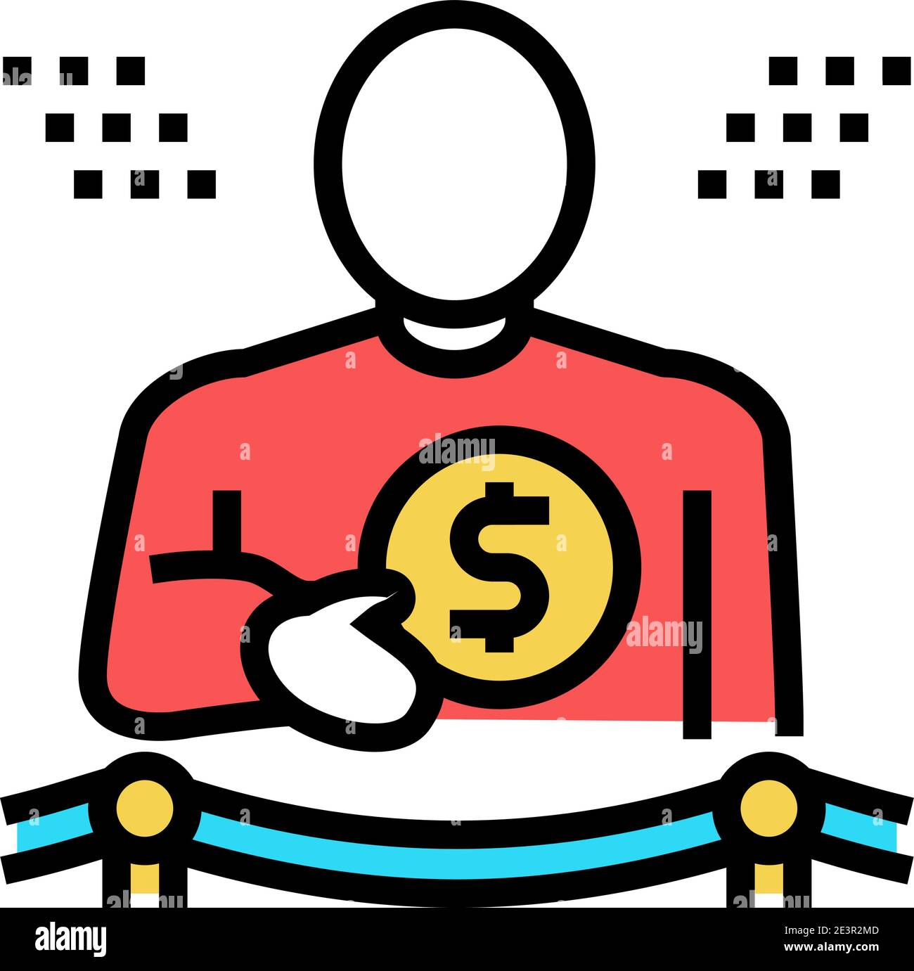 wealth people value color icon vector illustration Stock Vector Image ...