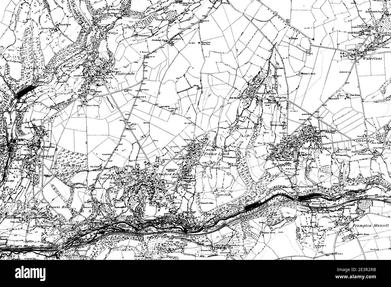 Map of Gloucestershire OS Map name 050-NW, Ordnance Survey, 1884-1894 ...