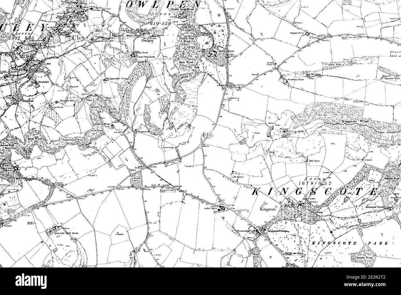 Map of Gloucestershire OS Map name 057-NW, Ordnance Survey, 1884-1894 ...