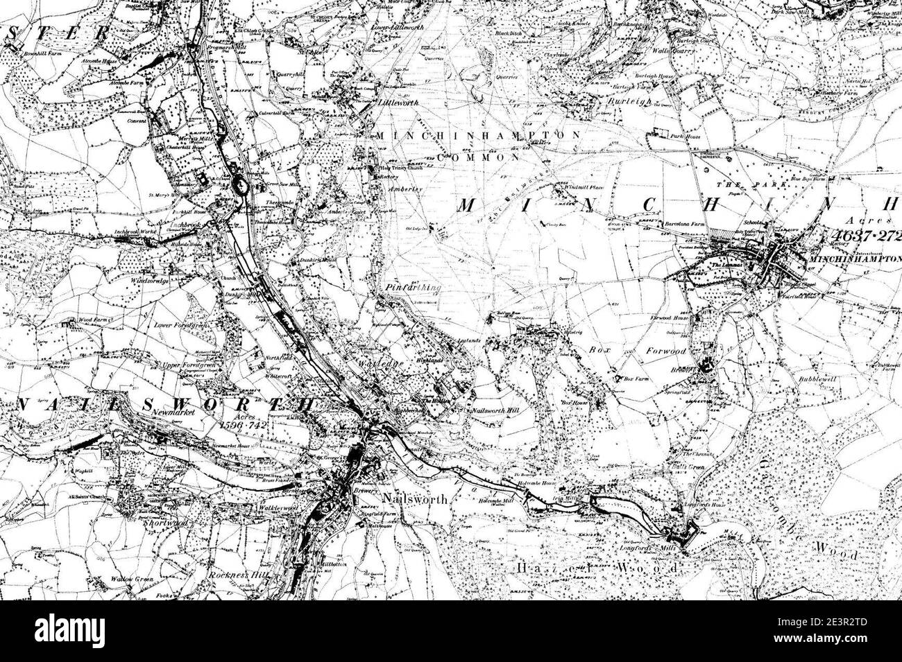 Map of Gloucestershire OS Map name 049-SE, Ordnance Survey, 1884-1894 ...
