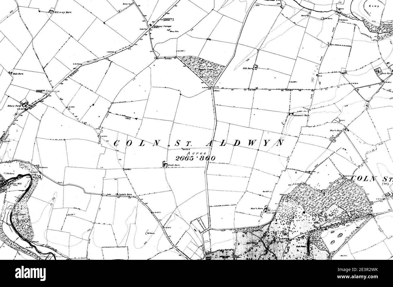 Map of Gloucestershire OS Map name 044-SE, Ordnance Survey, 1884-1894 ...