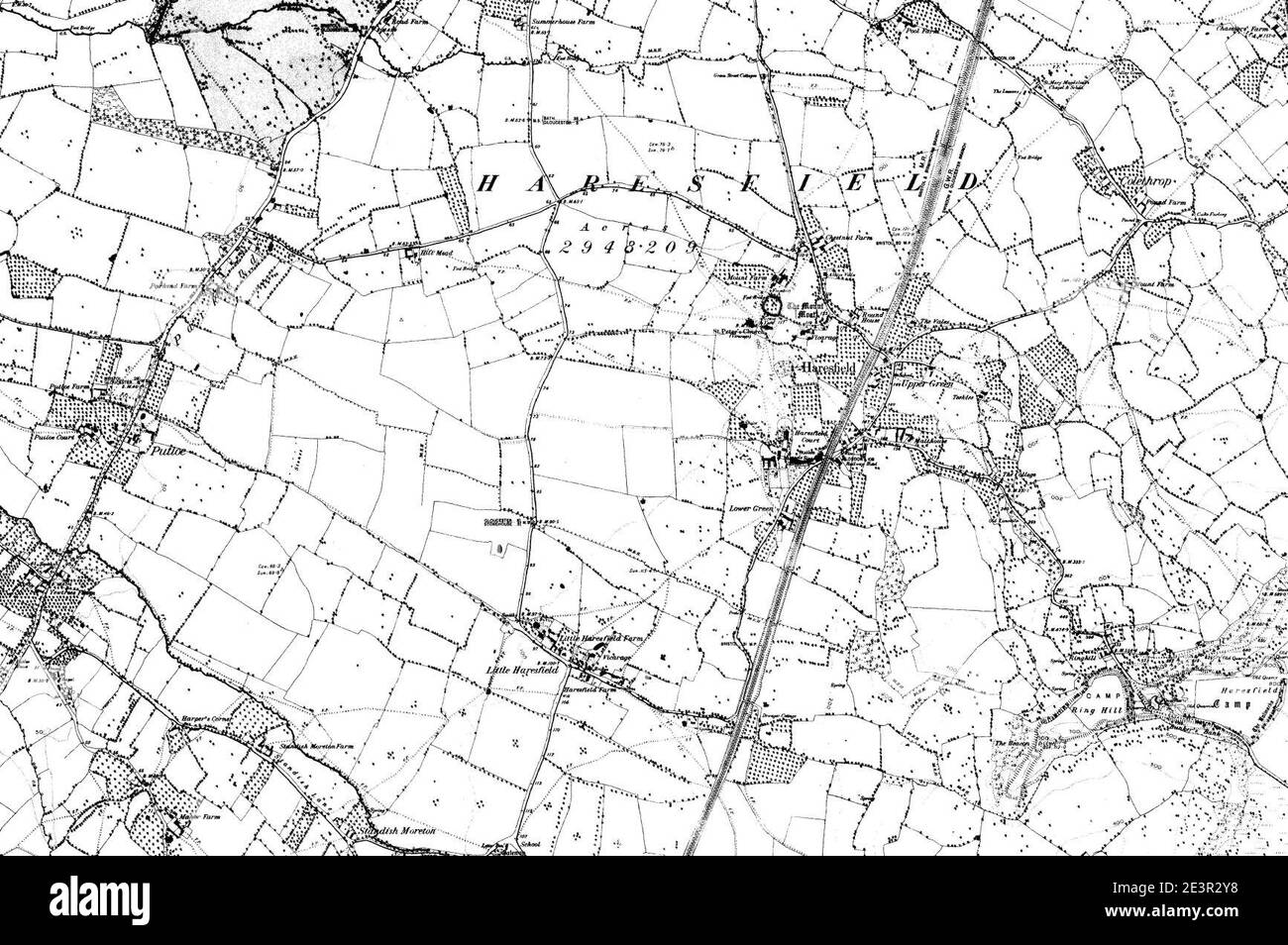 Map of Gloucestershire OS Map name 041-NW, Ordnance Survey, 1884-1894 ...