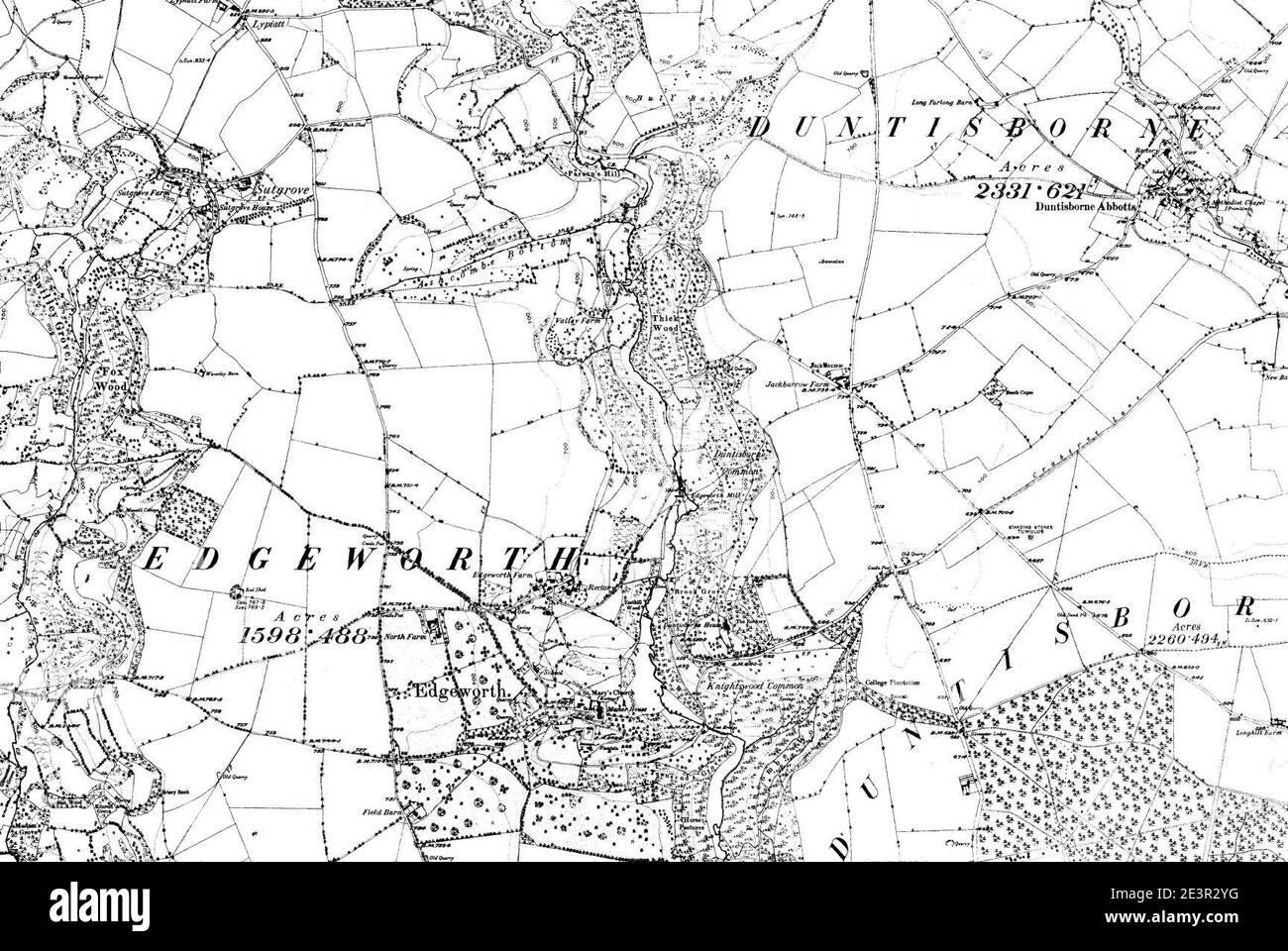 Map of Gloucestershire OS Map name 042-SE, Ordnance Survey, 1884-1894 ...