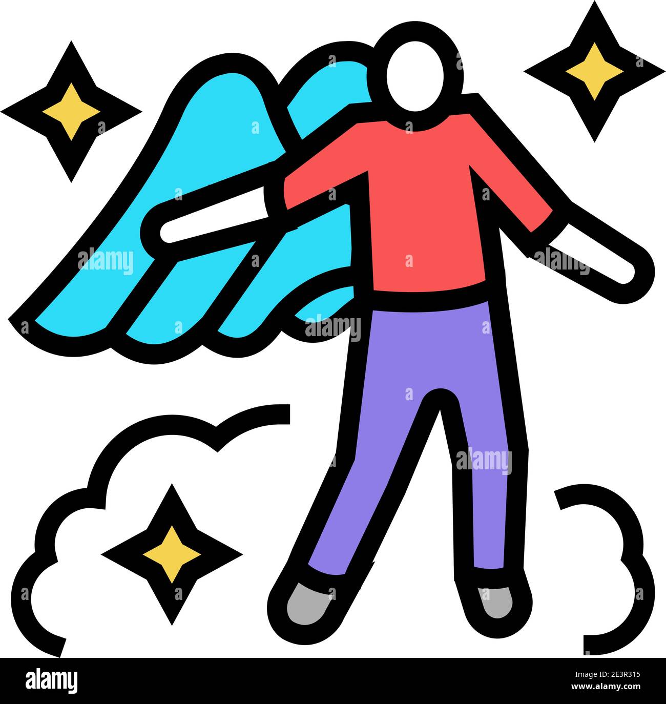 space people value color icon vector illustration Stock Vector Image ...