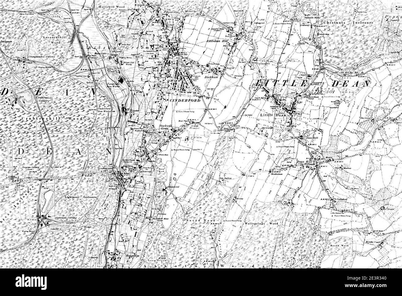 Map of Gloucestershire OS Map name 031-SE, Ordnance Survey, 1884-1894 ...