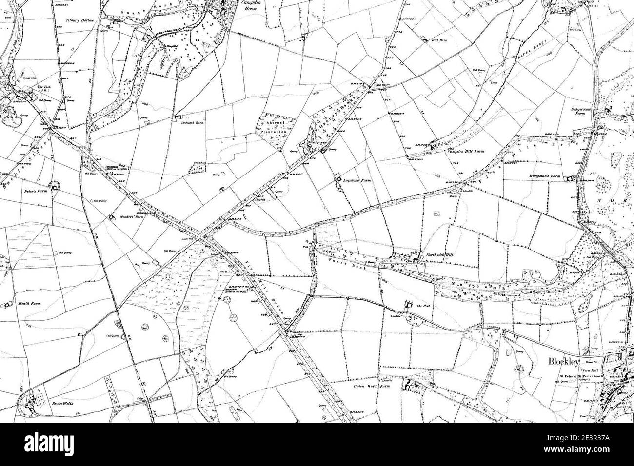 Map of Gloucestershire OS Map name 014-NE, Ordnance Survey, 1884-1894 ...