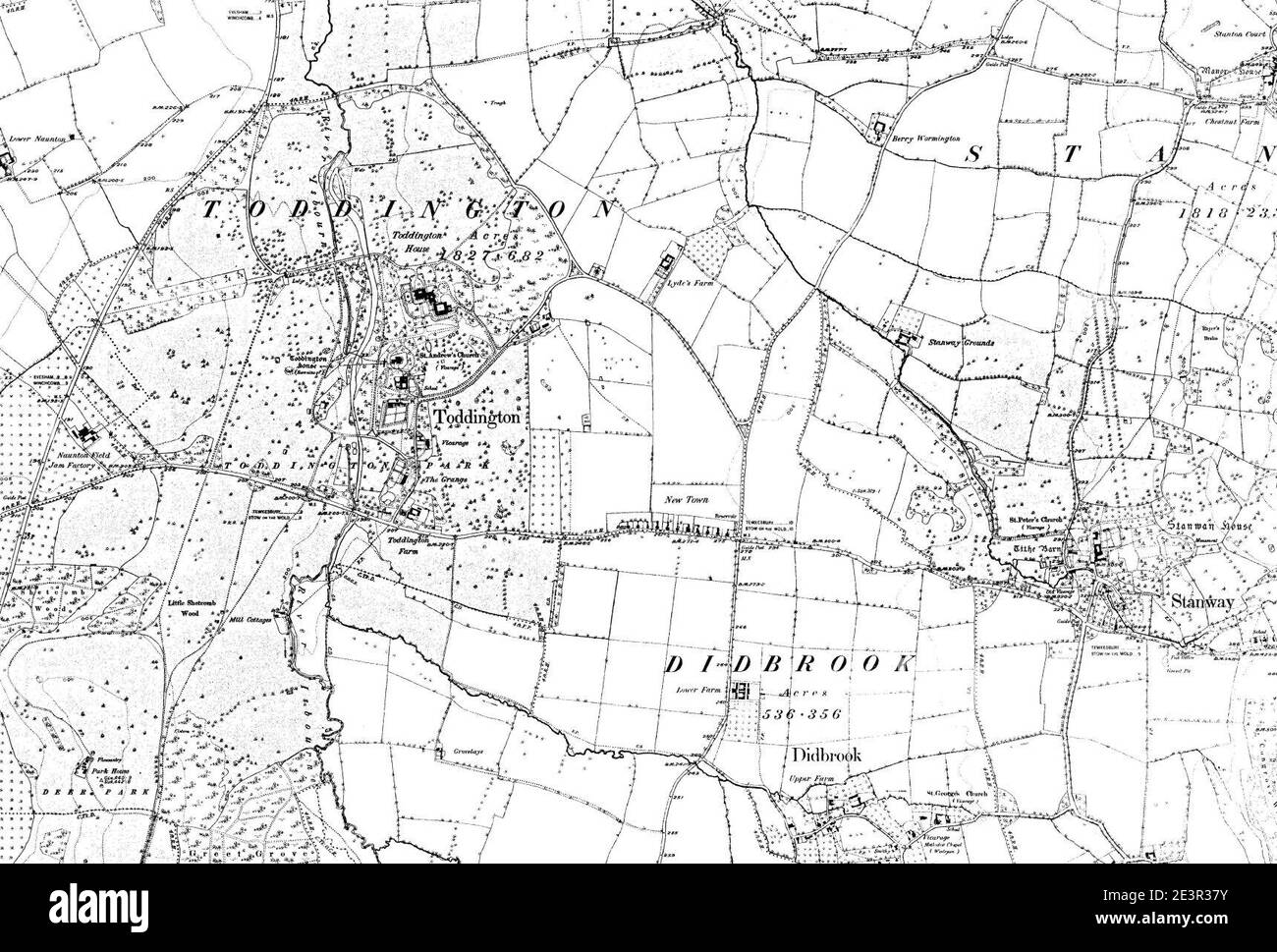 Map of Gloucestershire OS Map name 013-SE, Ordnance Survey, 1884-1894 ...