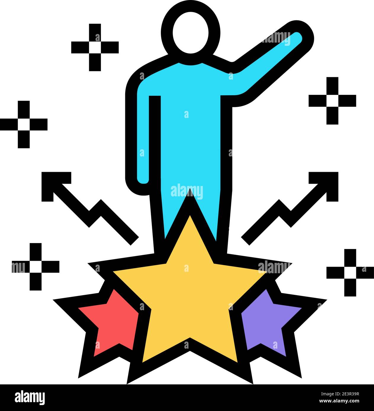 talent people value color icon vector illustration Stock Vector Image ...