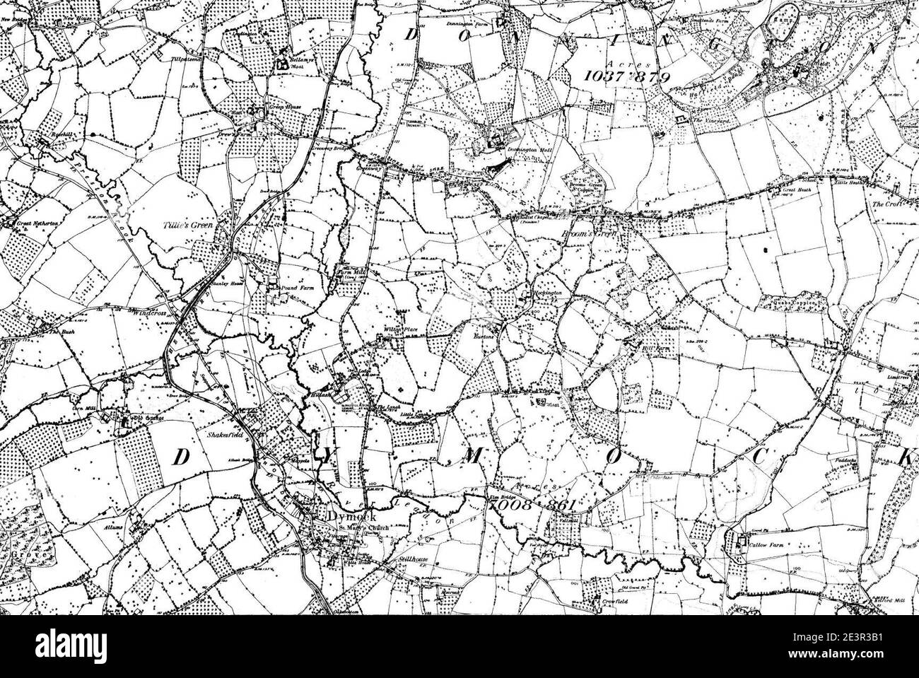 Map of Gloucestershire OS Map name 010-SW, Ordnance Survey, 1884-1894 ...