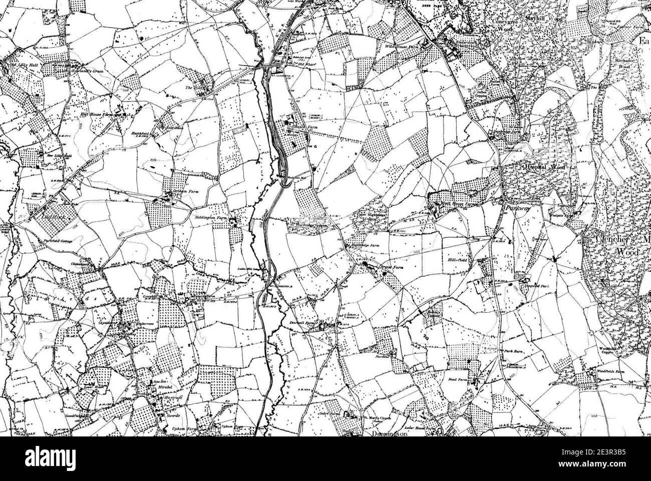 Map of Gloucestershire OS Map name 010-NW, Ordnance Survey, 1884-1894 ...