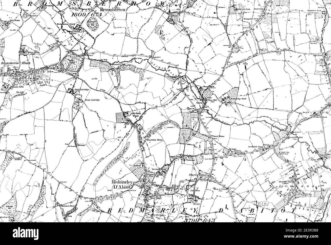 Map of Gloucestershire OS Map name 010-SE, Ordnance Survey, 1884-1894 ...