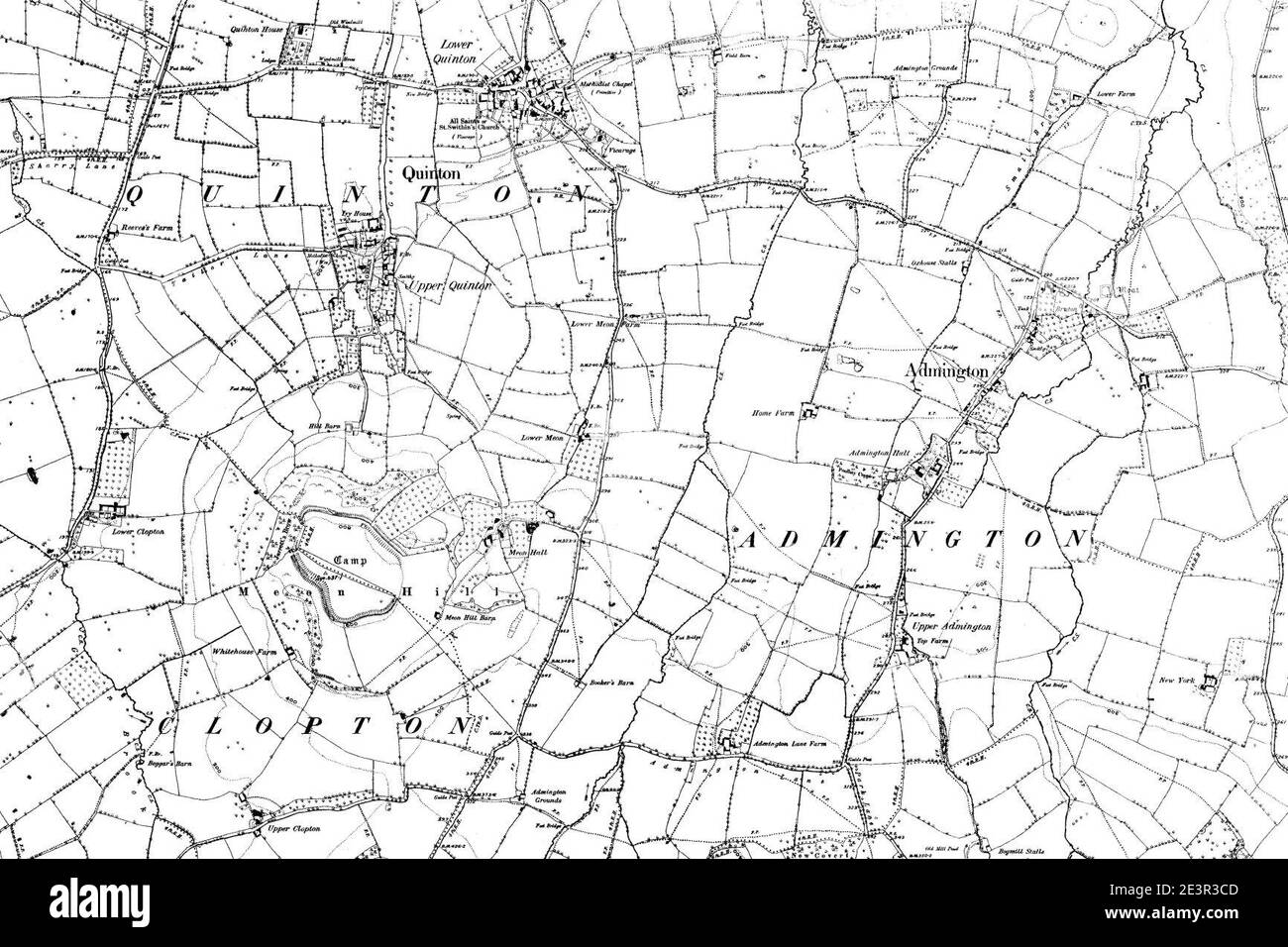 Map of Gloucestershire OS Map name 004-SW, Ordnance Survey, 1884-1894 ...