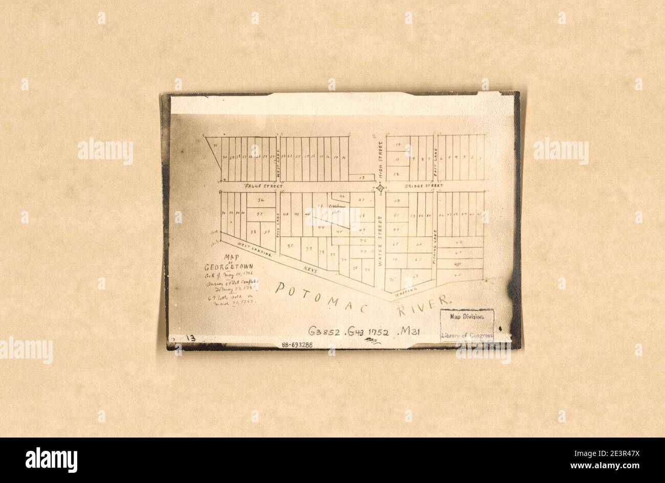 Historic map georgetown hi-res stock photography and images - Alamy