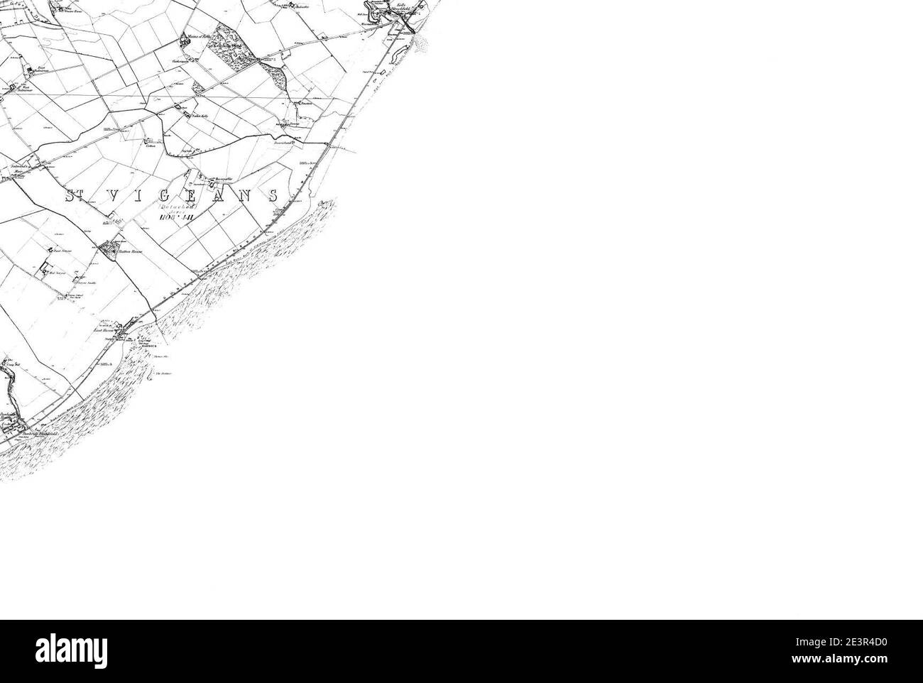 Map of Forfarshire Sheet 052, Ordnance Survey, 1865-1869 Stock Photo ...