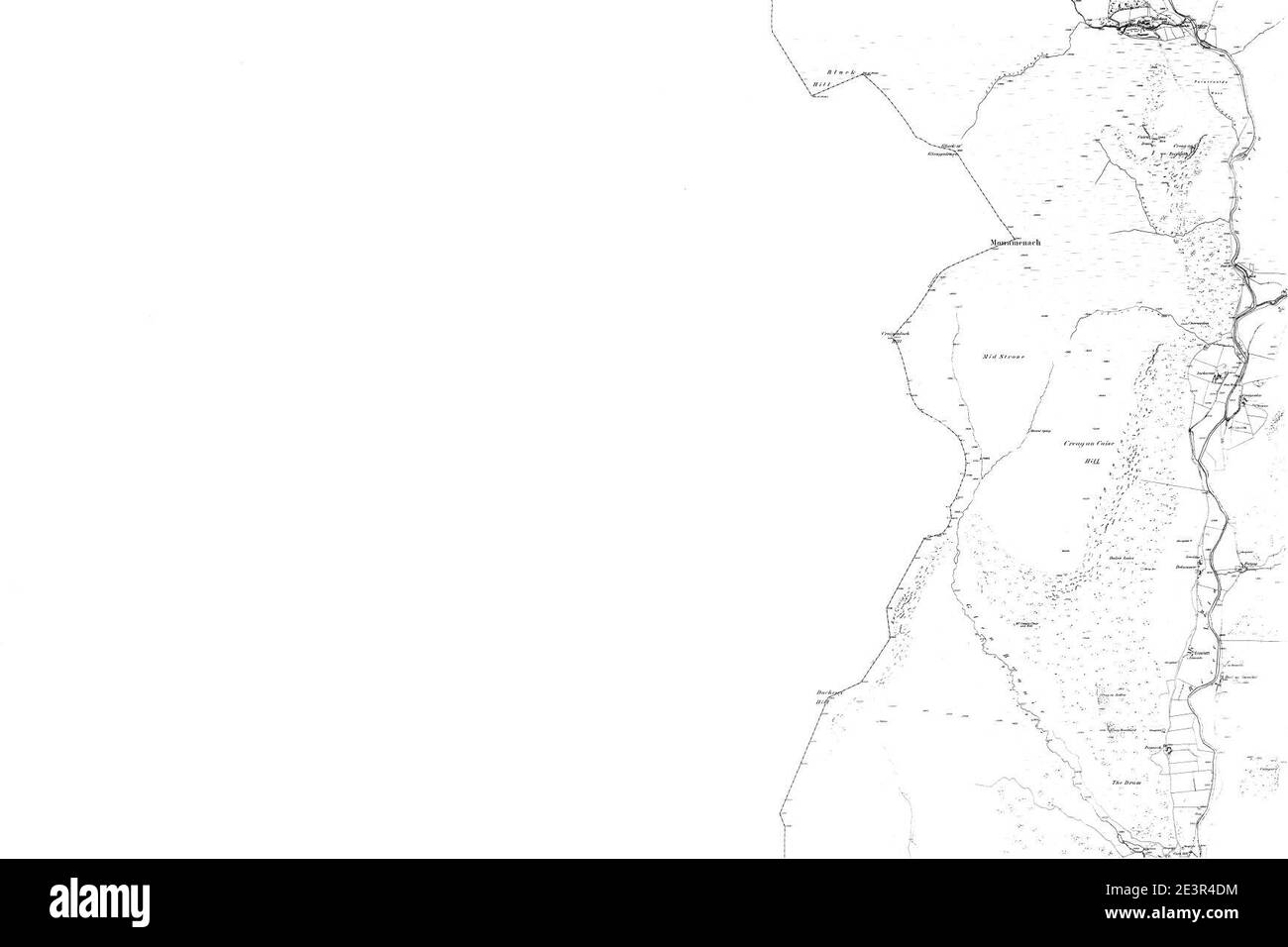 Map of Forfarshire Sheet 015, Ordnance Survey, 1865-1869 Stock Photo ...