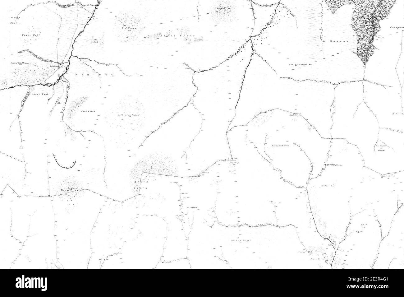 Map of Forfarshire Sheet 002, Ordnance Survey, 1865-1869 Stock Photo ...