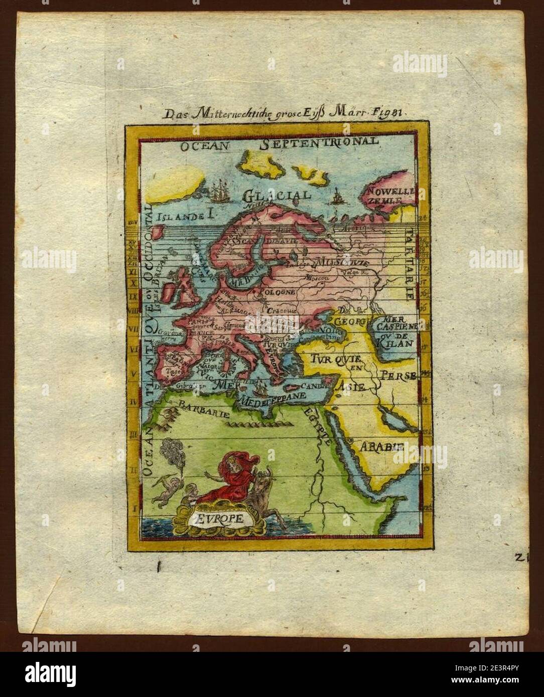 Map of Europe, 1719 Stock Photo - Alamy