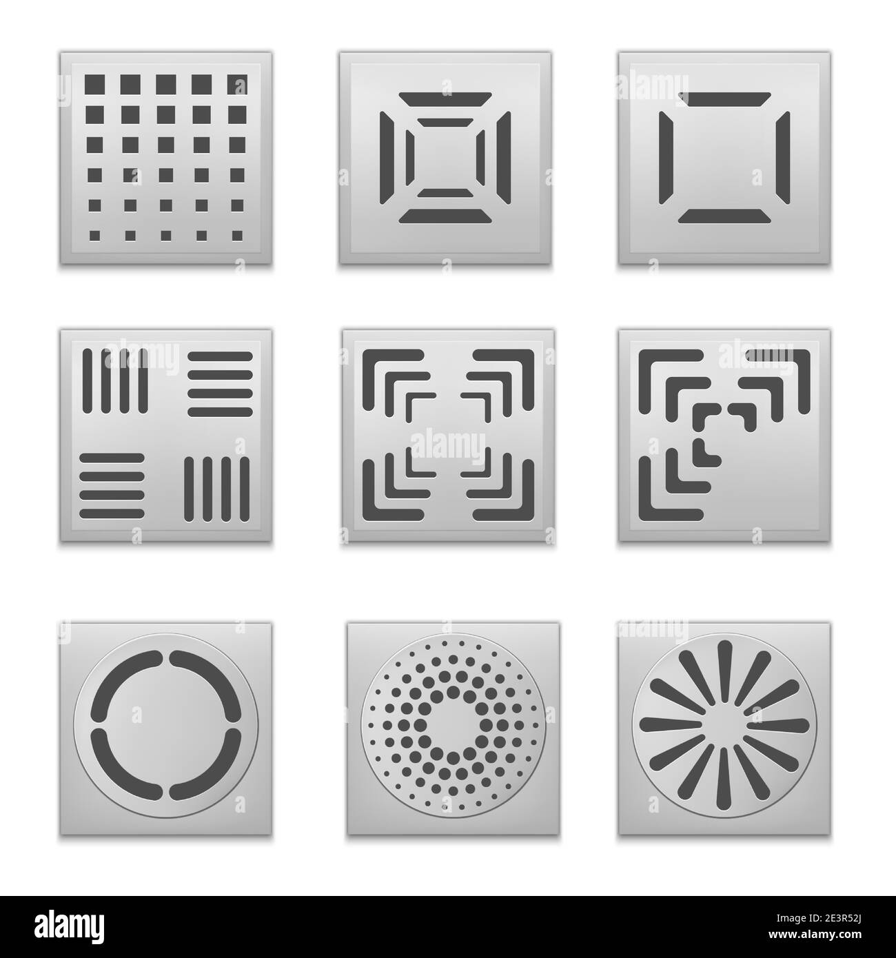 Drainage manhole cover Cut Out Stock Images & Pictures - Alamy