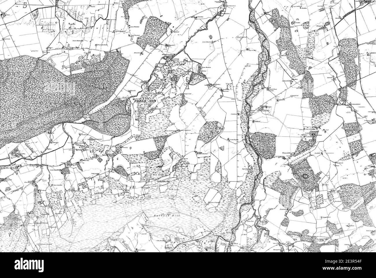 Map of Elginshire Sheet 012, Ordnance Survey, 1873-1874 Stock Photo - Alamy