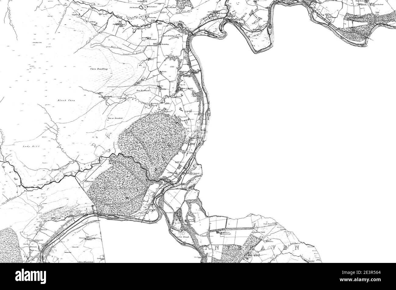 Map of Elginshire Sheet 026, Ordnance Survey, 1873-1874 Stock Photo - Alamy
