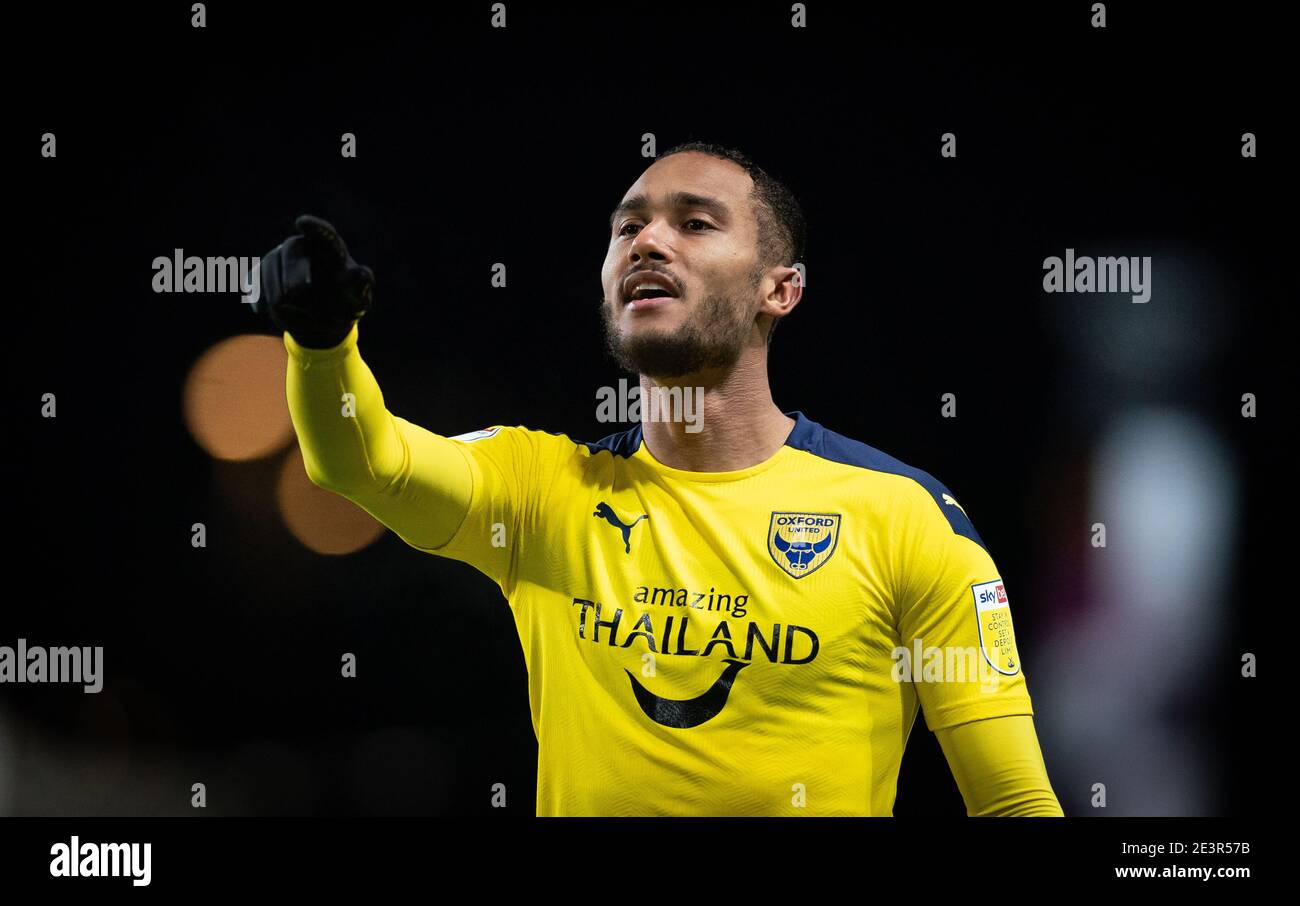 Jordan Obita of Oxford United during the EFL 'Papa John's' Trophy ...