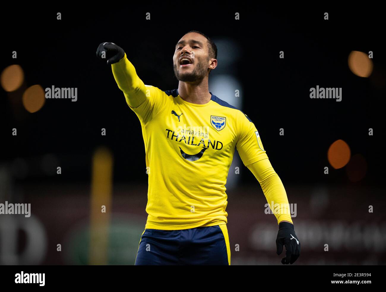 Jordan Obita of Oxford United during the EFL 'Papa John's' Trophy ...