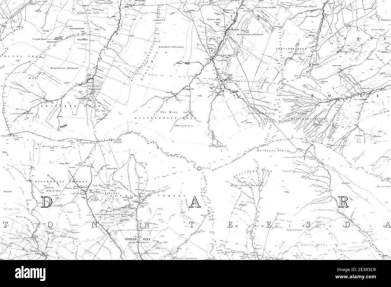 Map of Durham Sheet 031, Ordnance Survey, 1857-1867 Stock Photo - Alamy