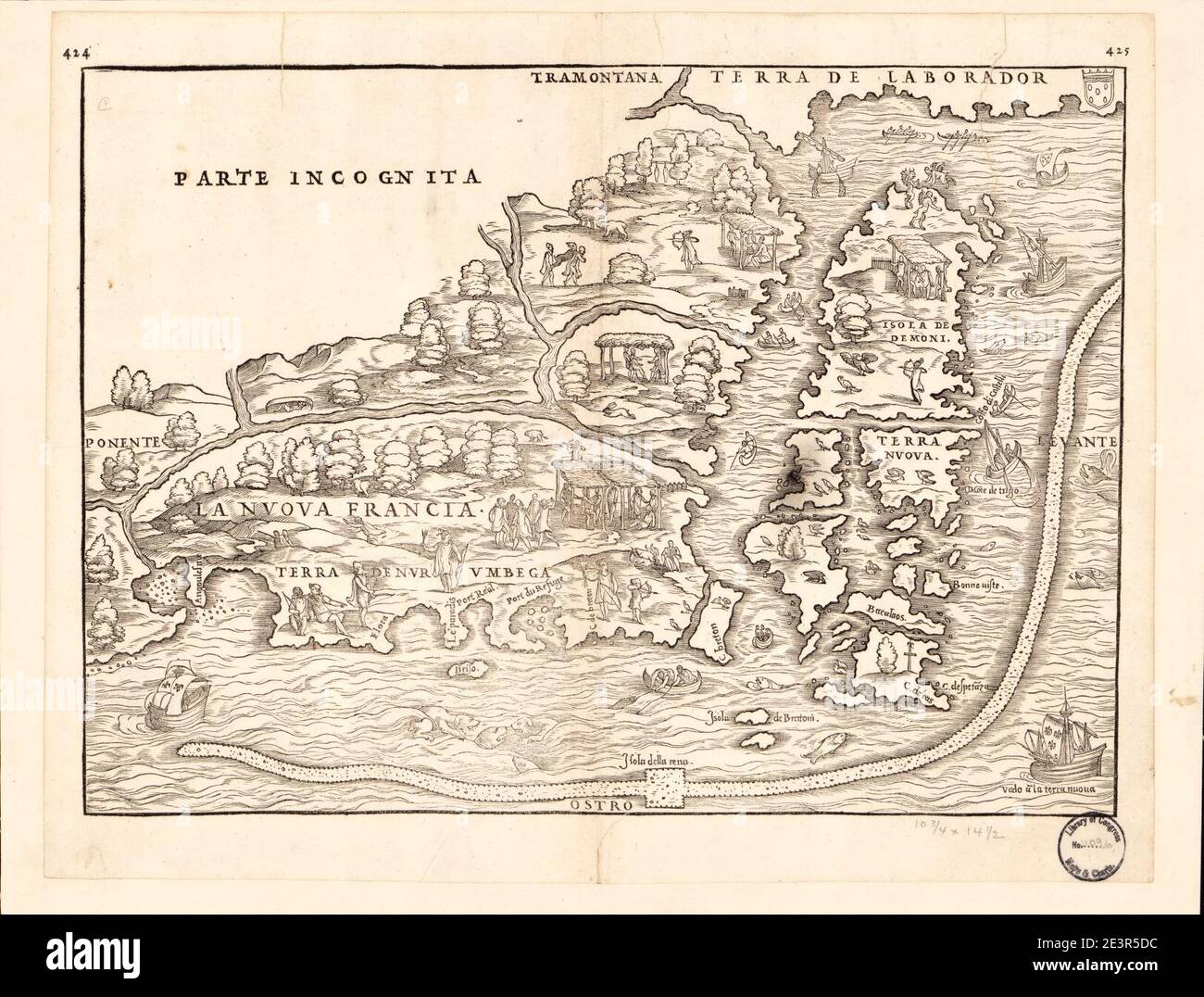 Map of eastern Canada Stock Photo - Alamy